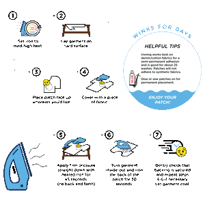 Iron-On Patch Instructions – Winks For Days