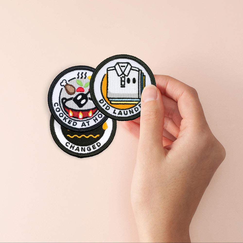 Adulting Merit Badge Embroidered Iron On Patches Responsibilities S Winks For Days 