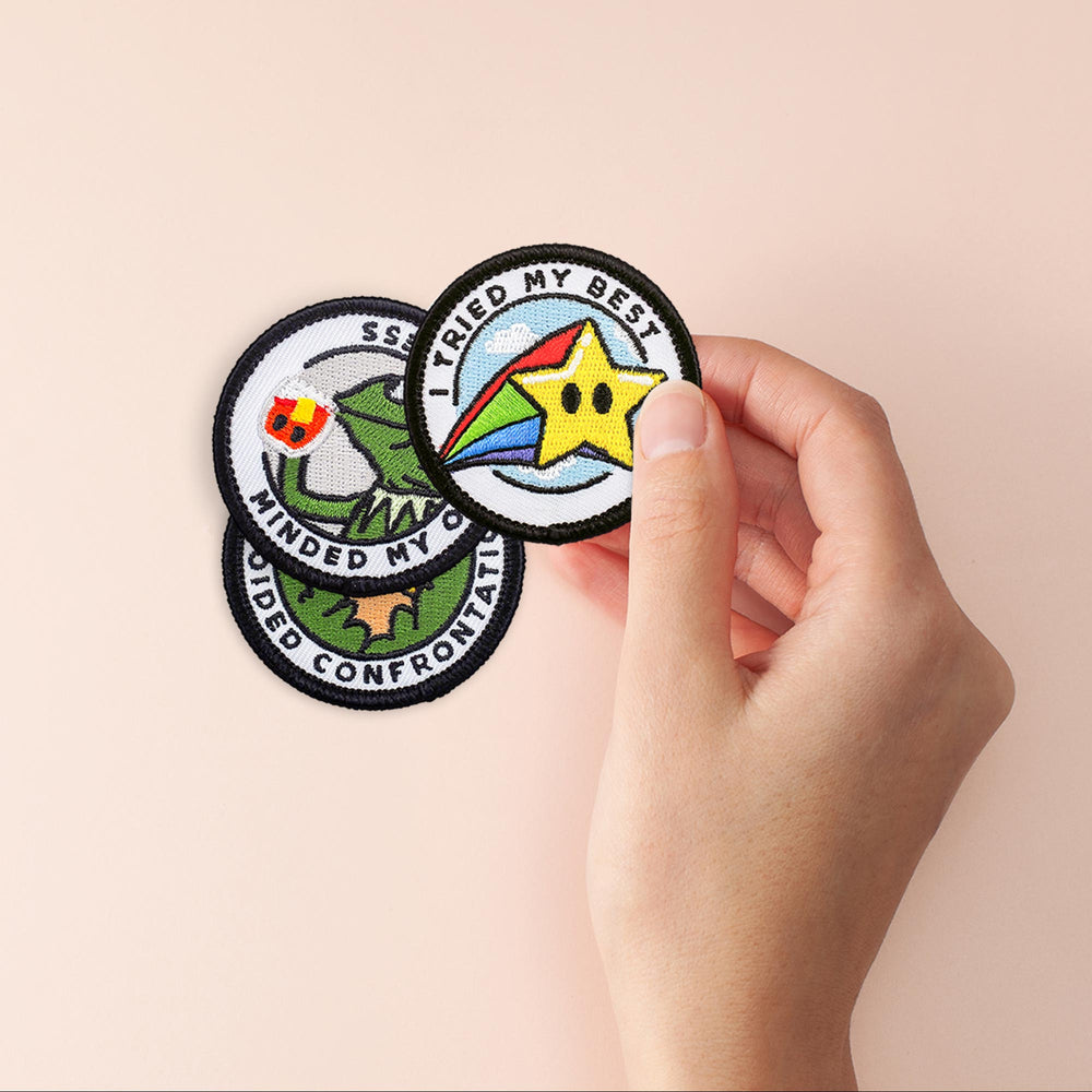 Adulting Merit Badge Embroidered Iron-On Patches (Funny - Set 1 ...