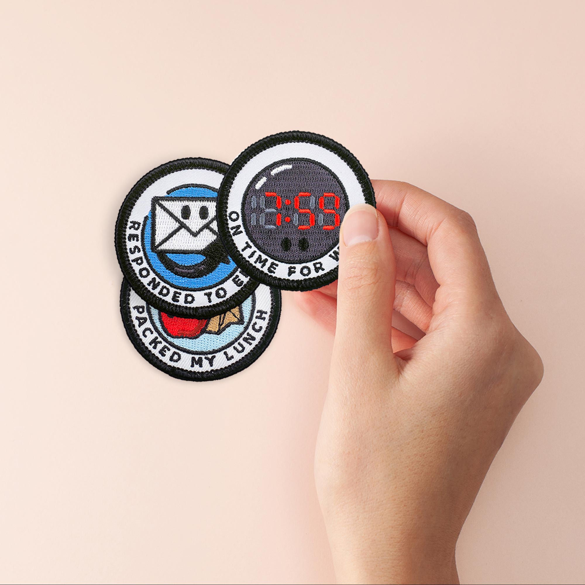 Adulting Merit Badge Embroidered Iron-On Patches (Corporate - Set 1 ...