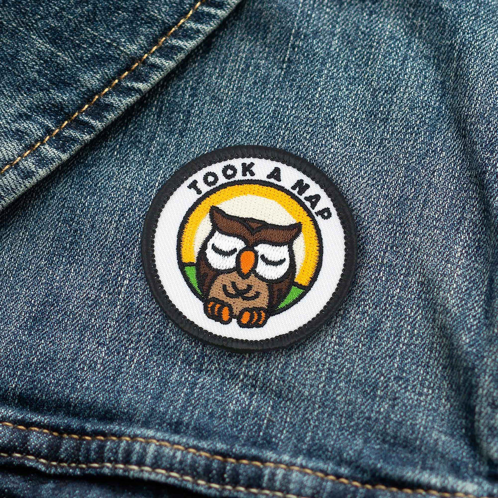 Adulting Merit Badge Embroidered Iron-On Patch (Took A Nap) – Winks For ...