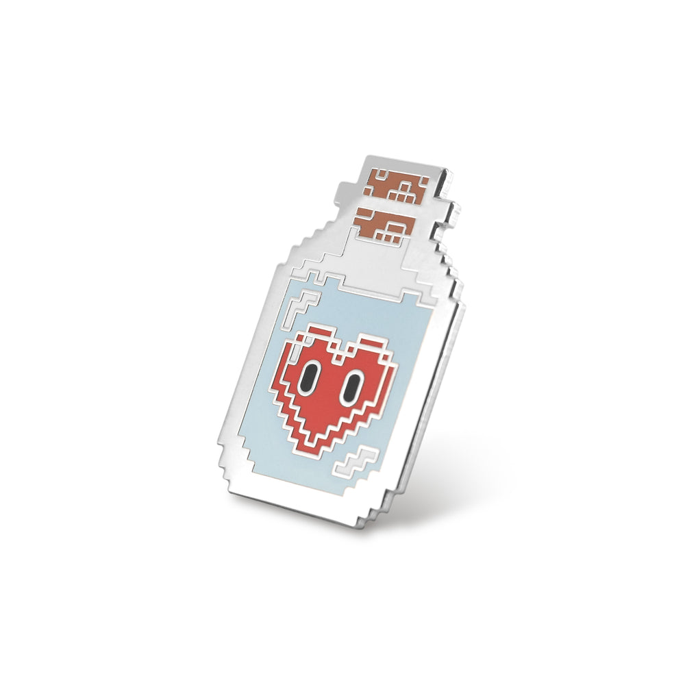 8-Bit Love Potion Hard Enamel Lapel Pin – Winks For Days