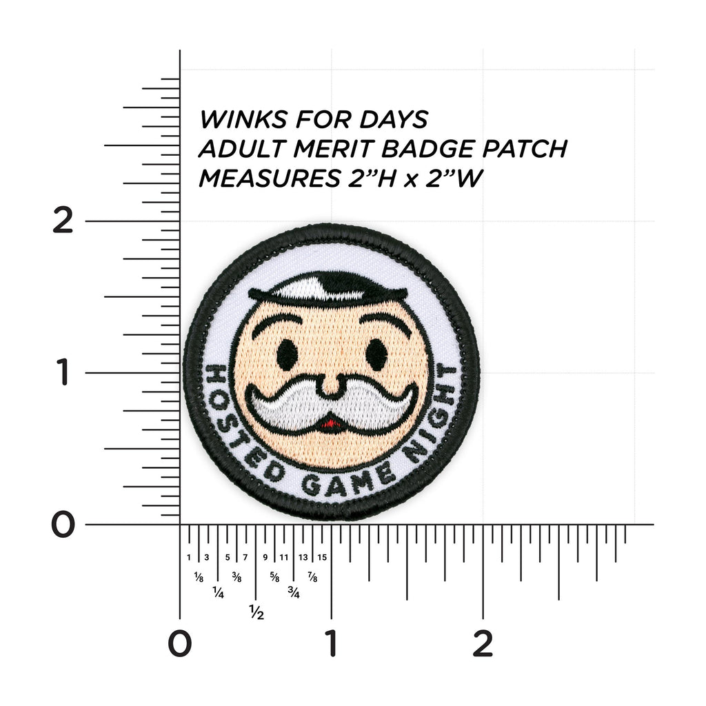 Adulting Merit Badge Embroidered Iron-On Patch (Hosted Game Night ...