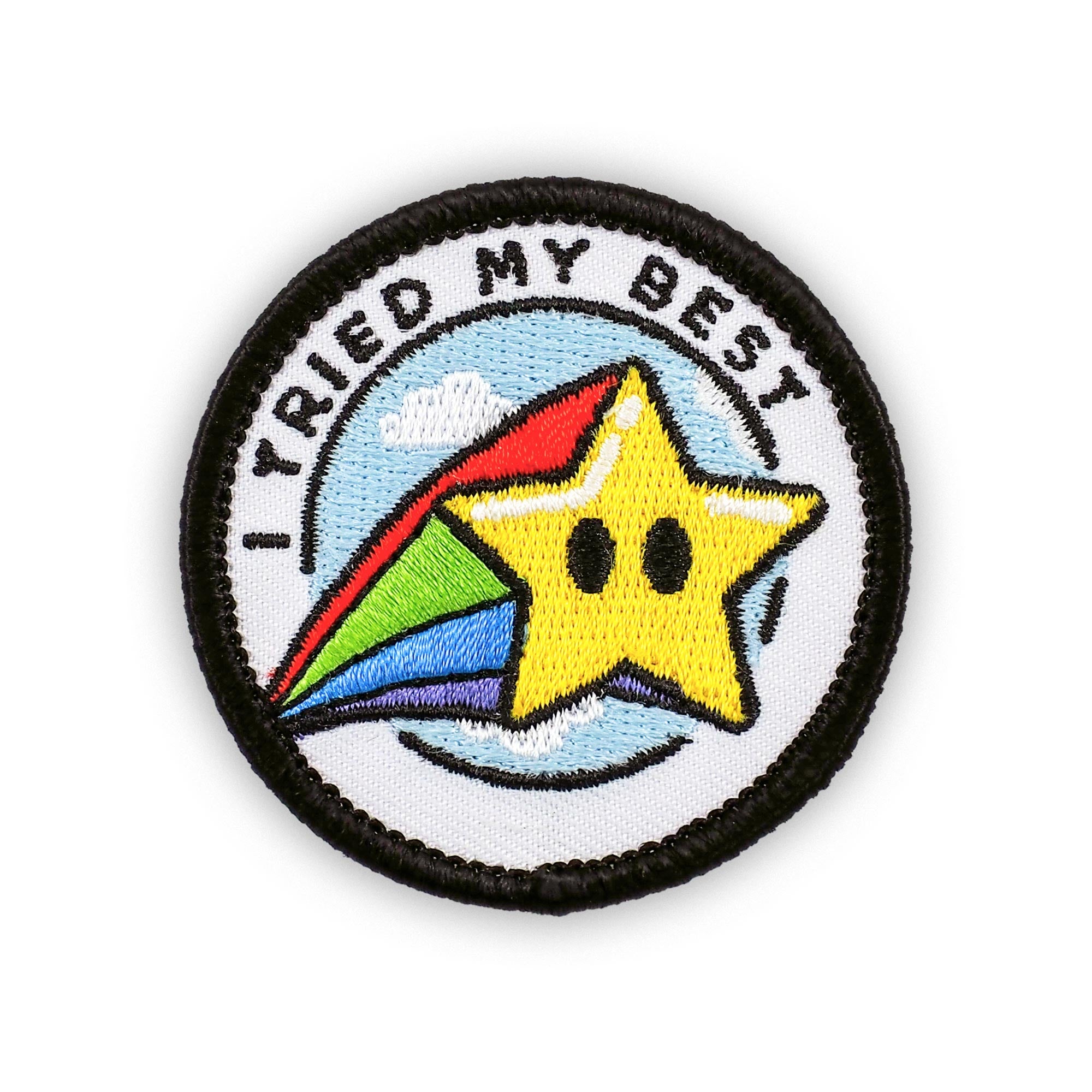 Adulting Merit Badge Embroidered Iron-On Patch (I Tried My Best ...
