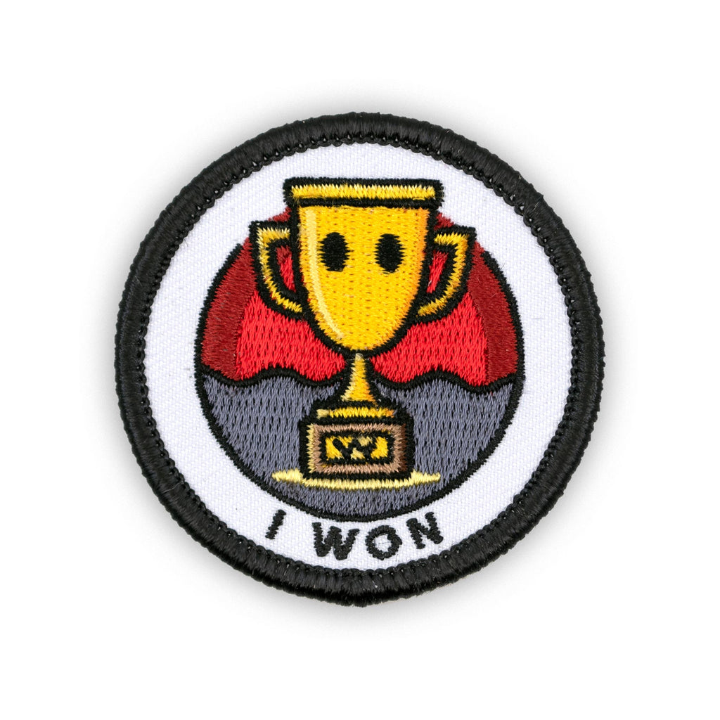 Adulting Merit Badge Embroidered Iron-On Patch (I Won) – Winks For Days