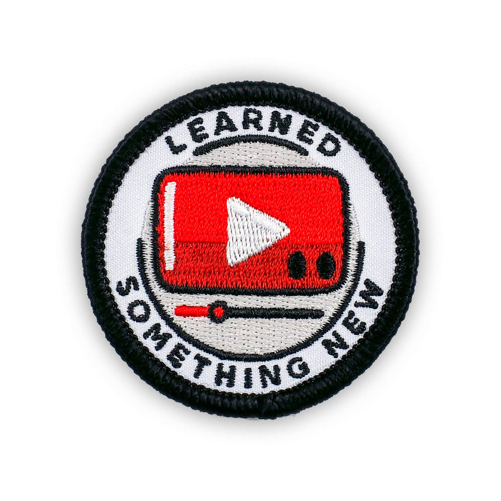 Adulting Merit Badge Embroidered Iron-On Patch (Learned Something New ...