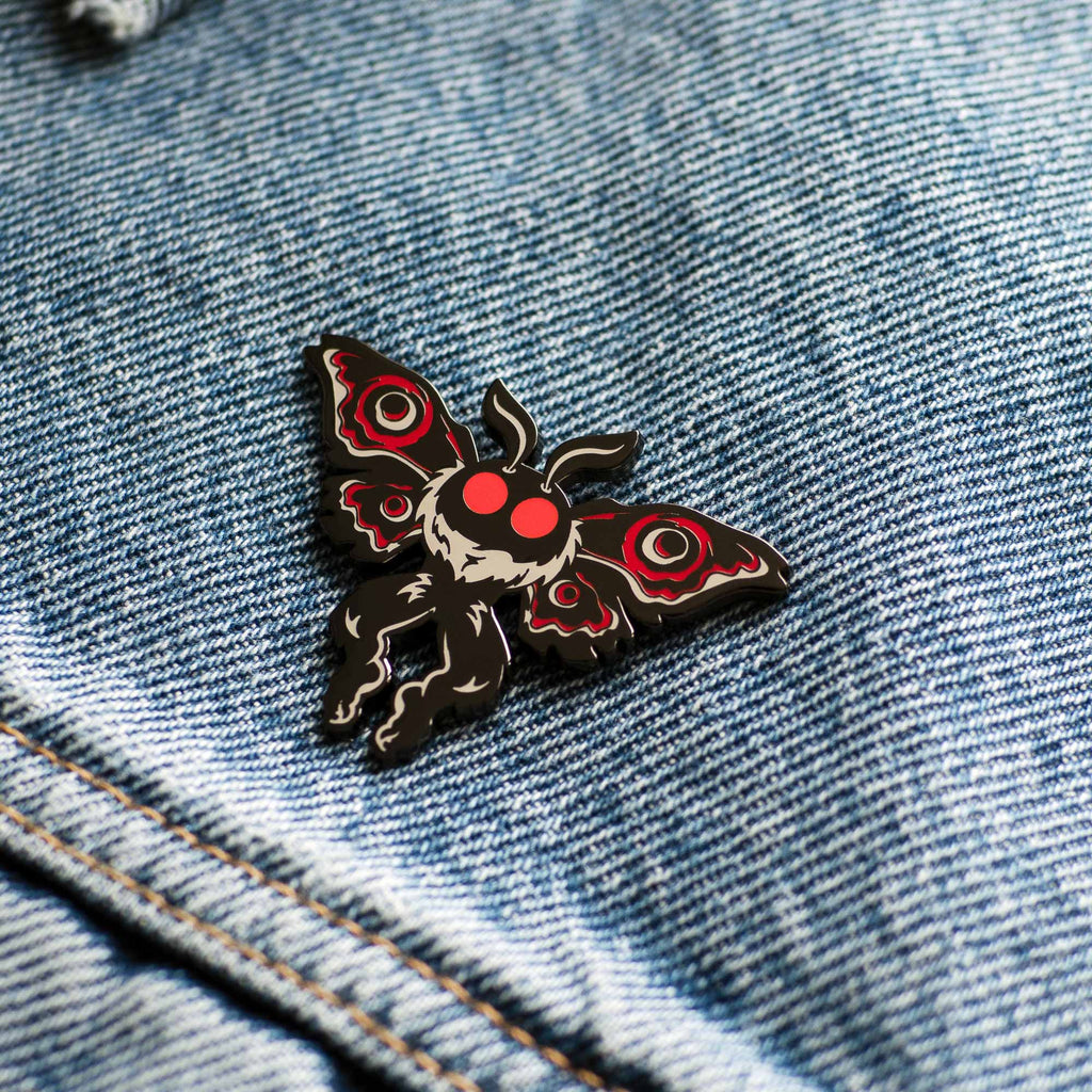 Mothman Cryptid Creature Hard Enamel Lapel Pin – Winks For Days