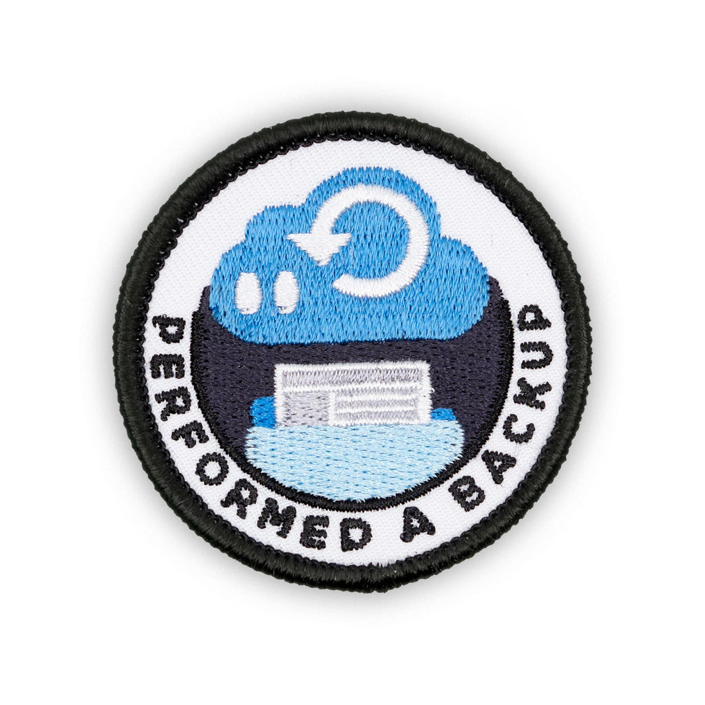 Adulting Merit Badge Embroidered Iron-On Patch (Performed a Backup ...