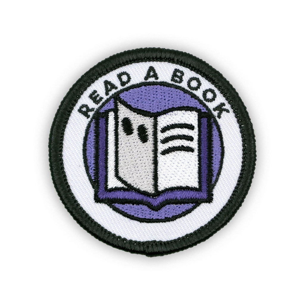 Adulting Merit Badge Embroidered Iron-On Patch (Read a Book) – Winks ...
