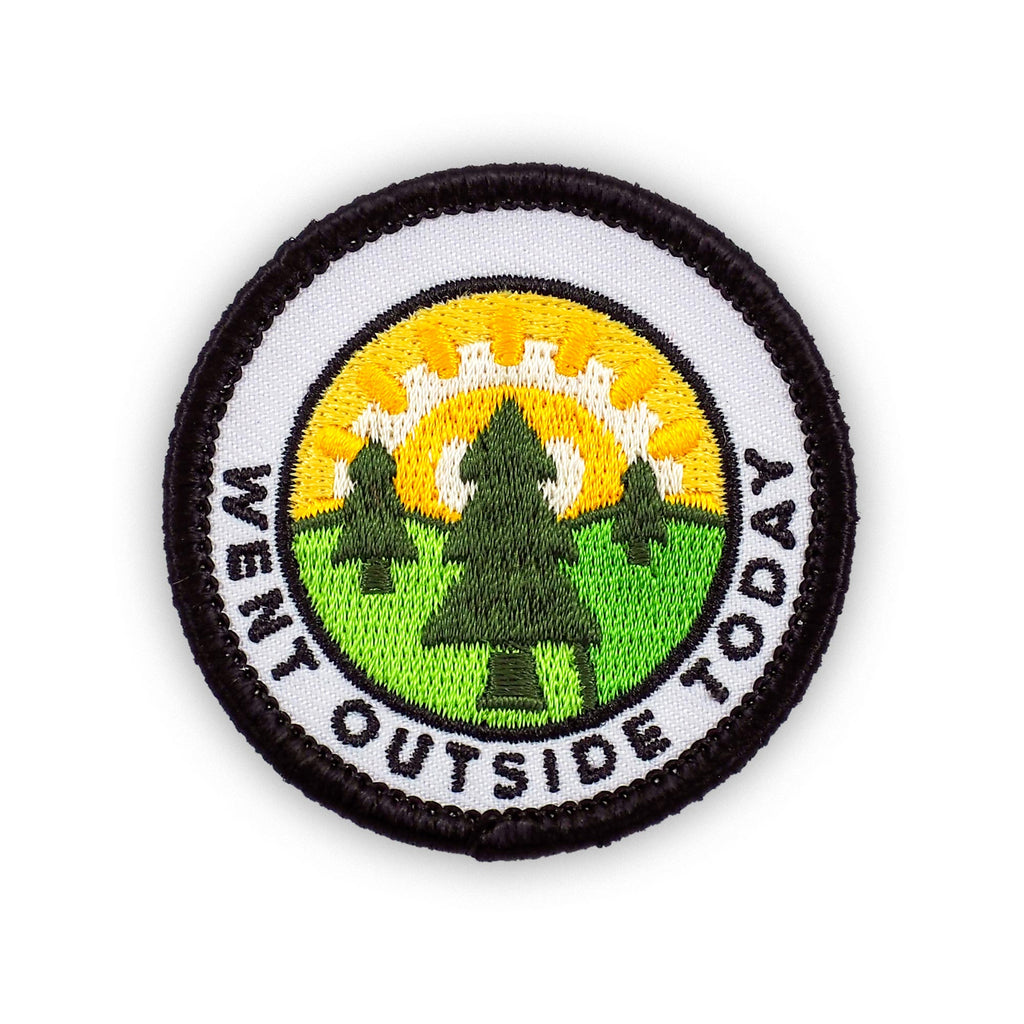 Adulting Merit Badge Embroidered Iron-On Patch (Went Outside Today ...